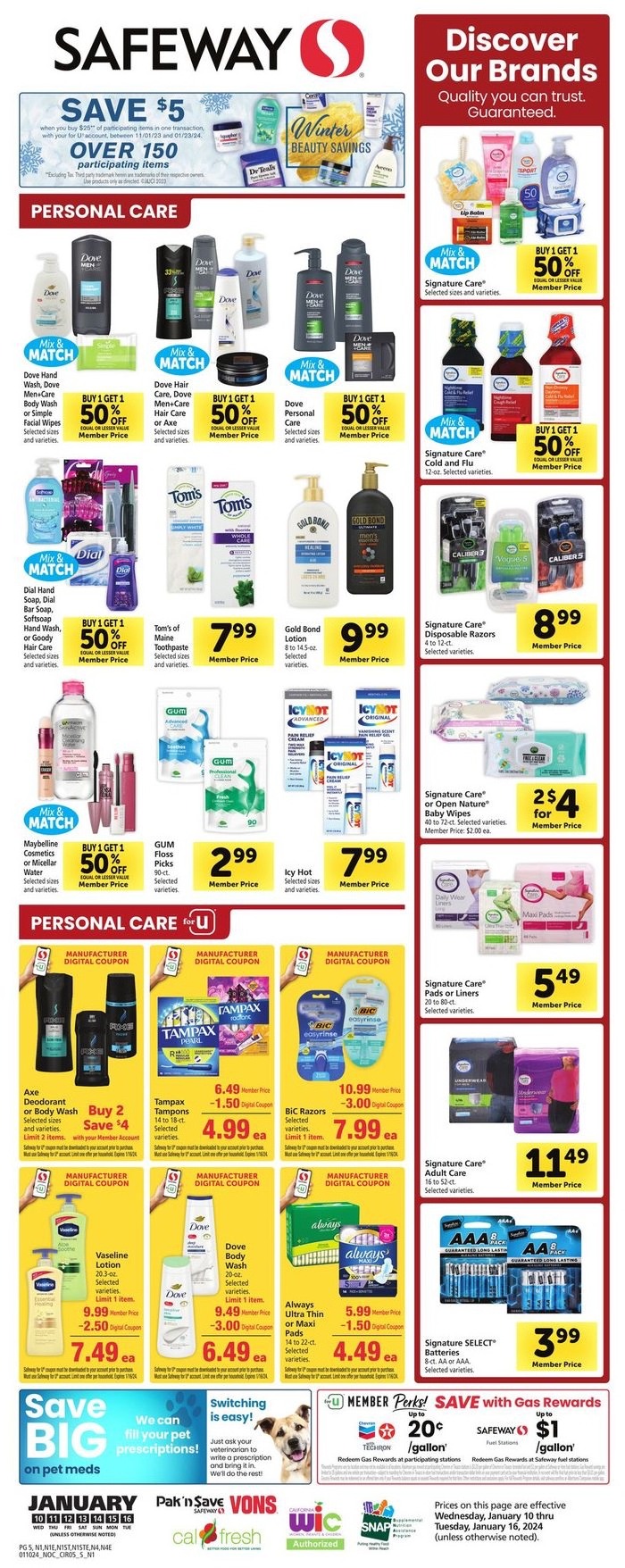 Safeway Weekly Ad Jan 10 - 16, 2024 | WeeklyAds2