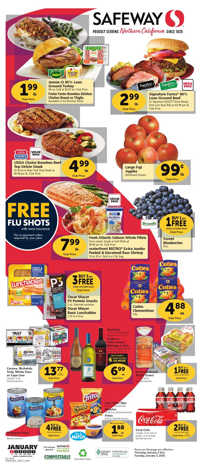 Safeway Weekly Ad Jan 1 - 7, 2020 | WeeklyAds2