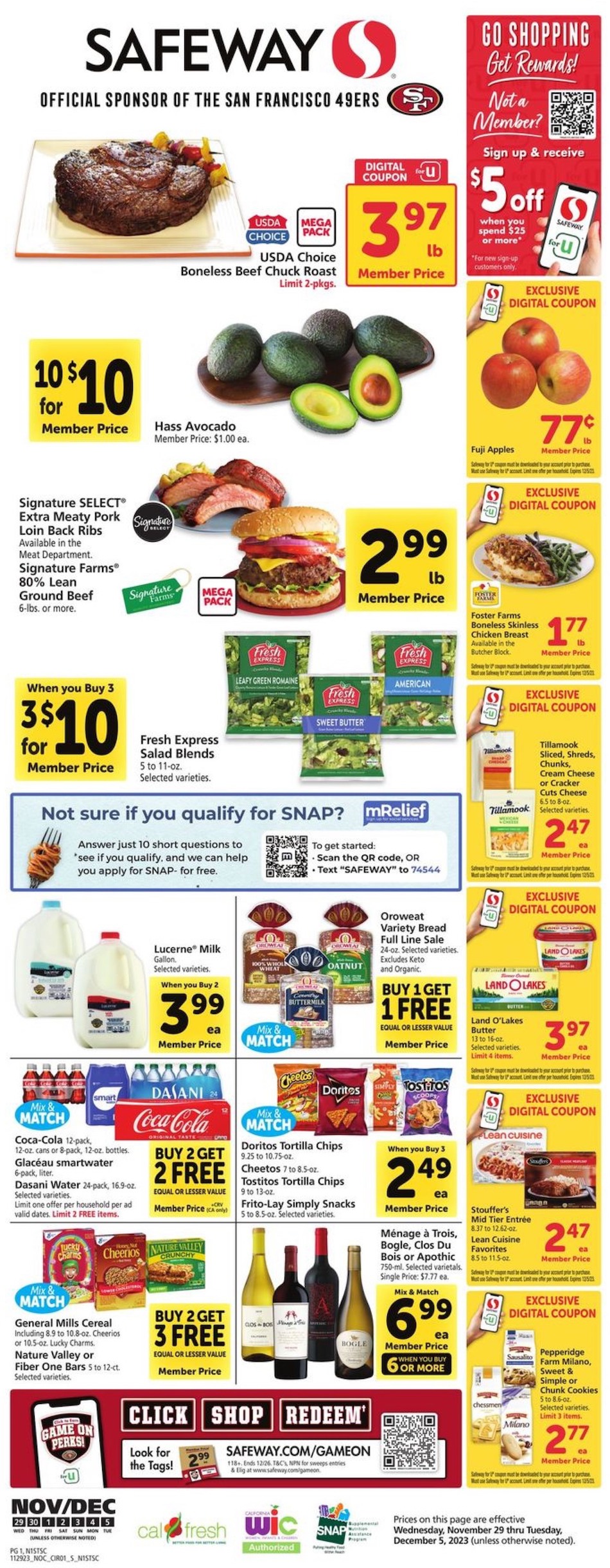 Safeway Weekly Ad Nov 29 - Dec 5, 2023 | WeeklyAds2