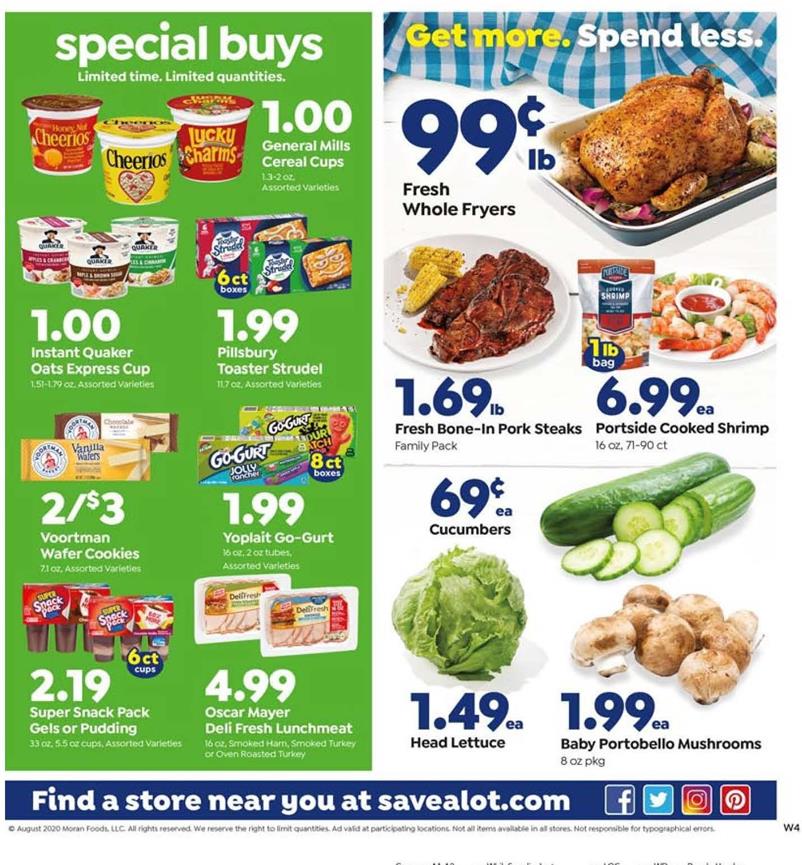 Save a Lot Ad Aug 19 - 25, 2020 | WeeklyAds2