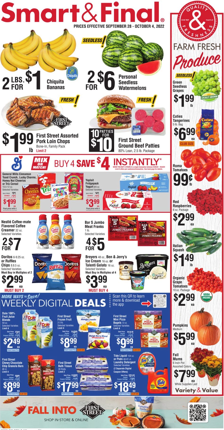 Smart & Final Weekly Ad Sep 28 - Oct 4, 2022 | WeeklyAds2