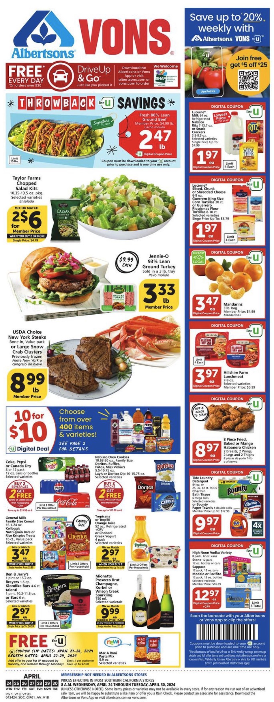 Vons Weekly Ad Apr 24 - 30, 2024 | WeeklyAds2