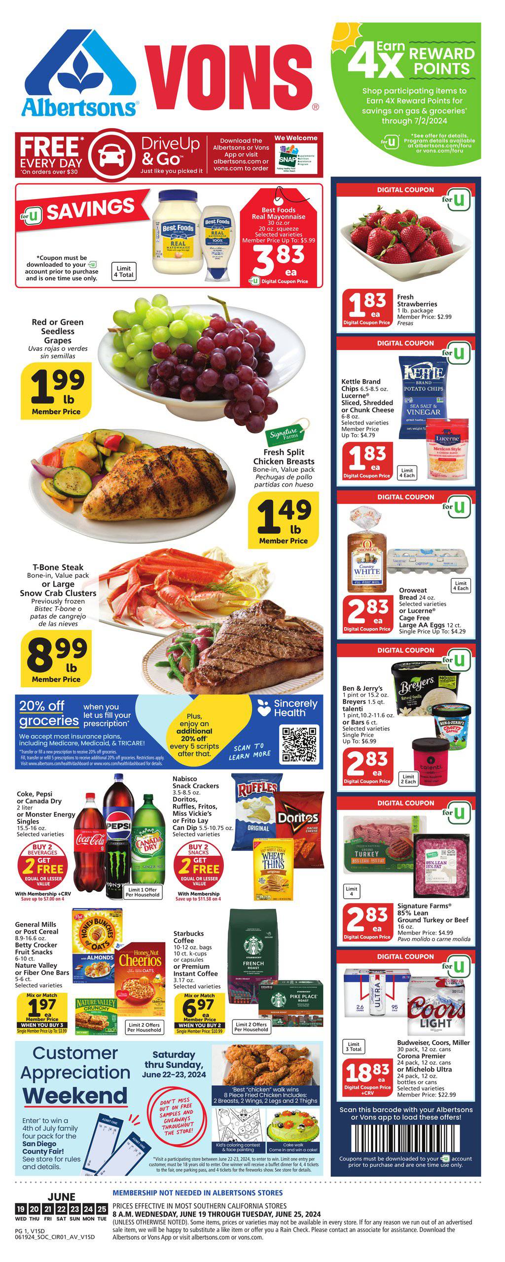 Vons Weekly Ad June 19 - 25, 2024 | WeeklyAds2