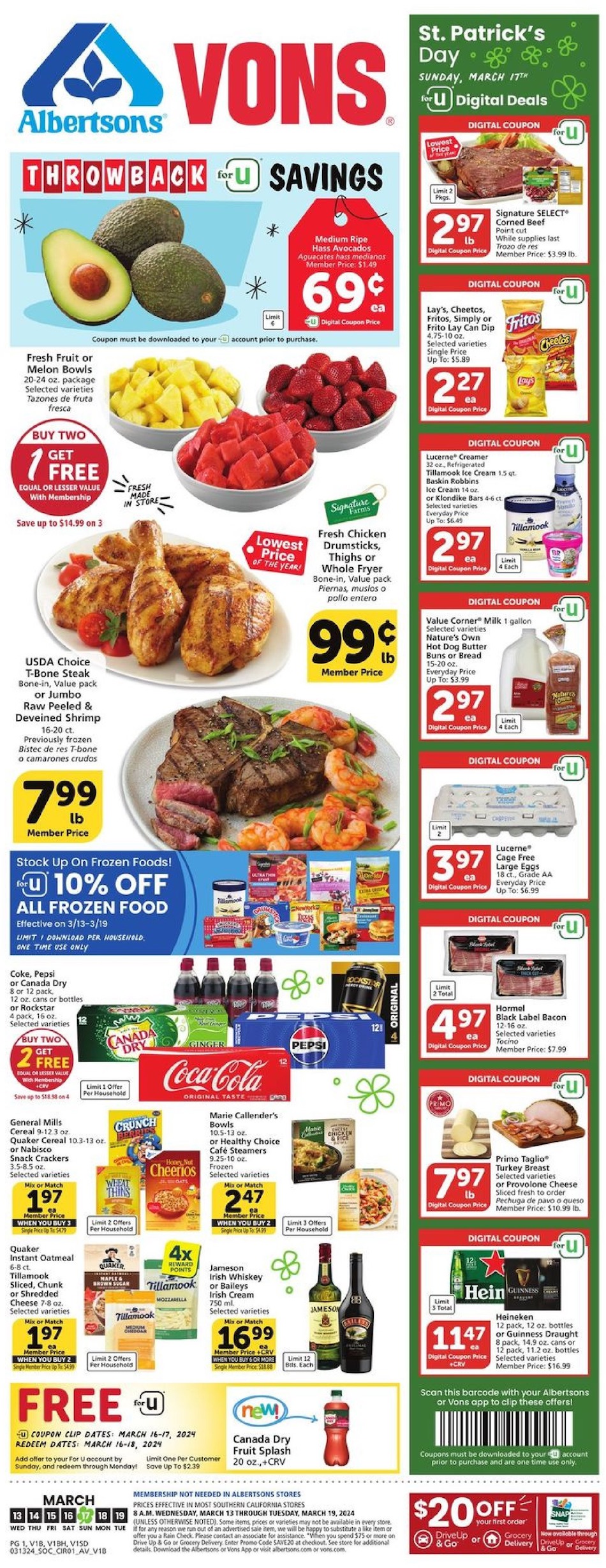 Vons Weekly Ad Mar 13 - 19, 2024 | WeeklyAds2