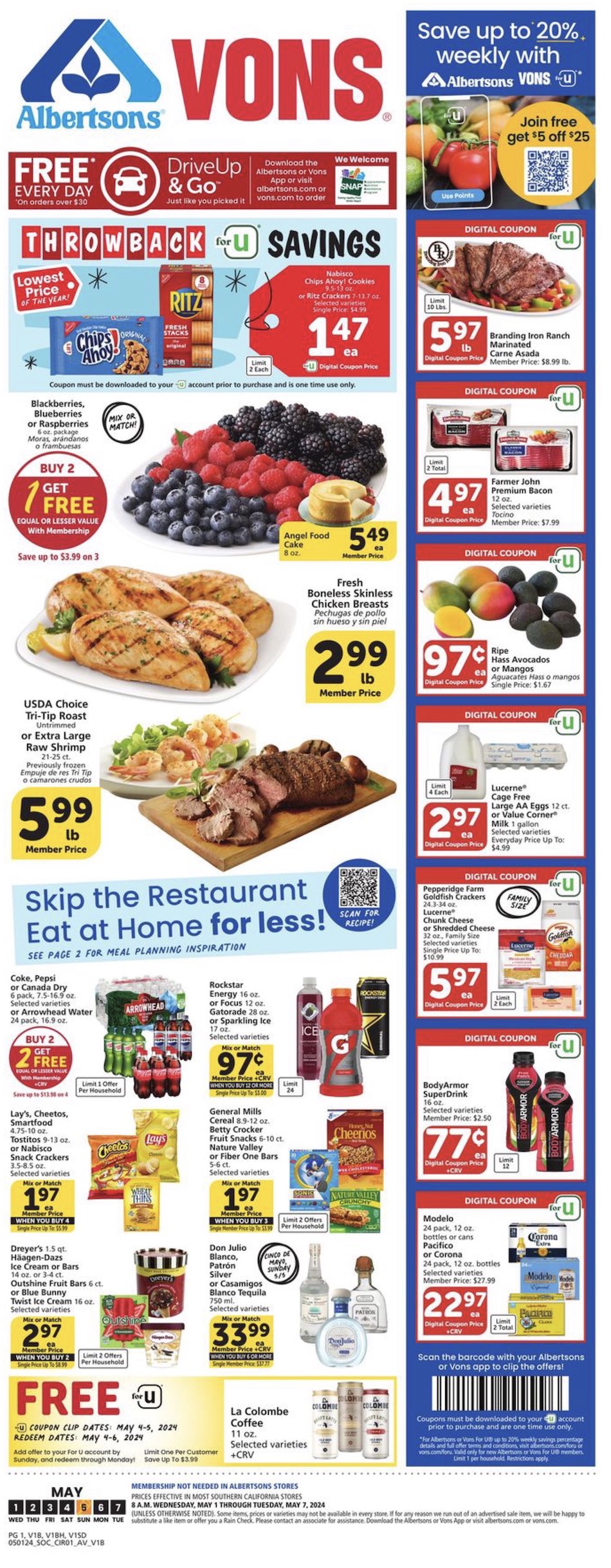 Vons Weekly Ad May 1 - 7, 2024 | WeeklyAds2