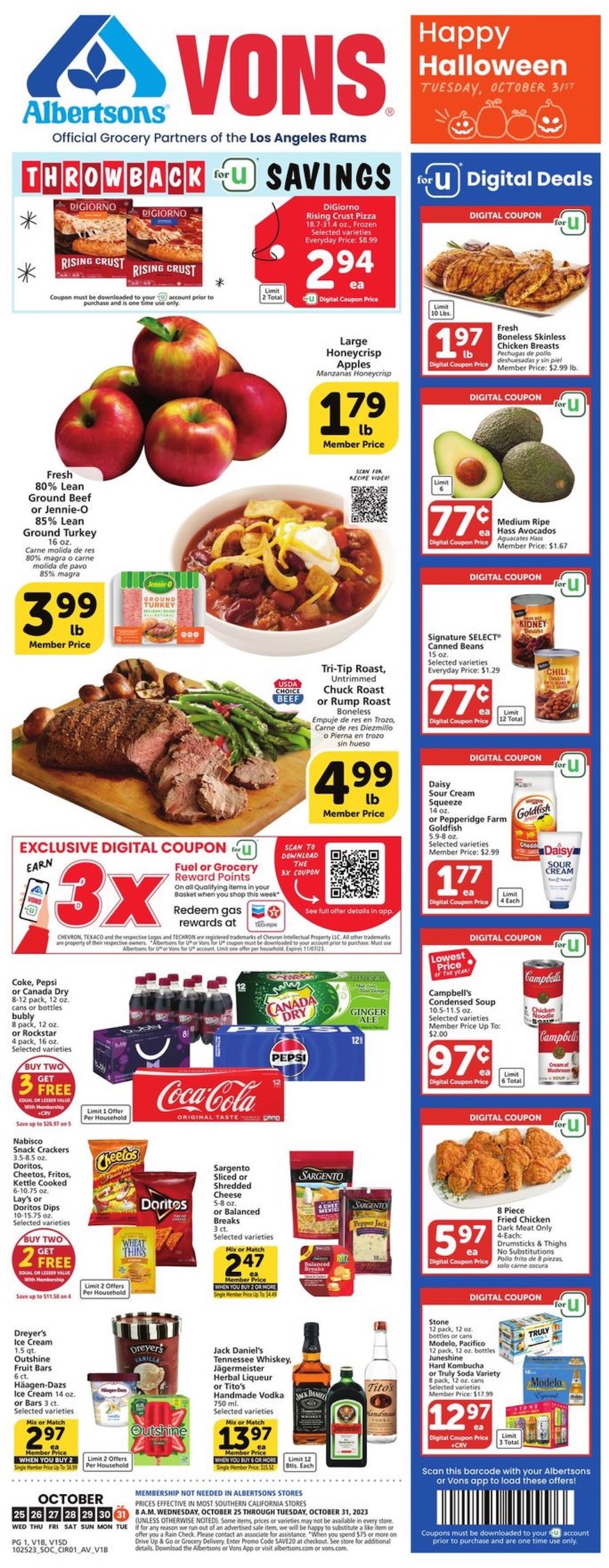 Vons Weekly Ad Oct 25 - 31, 2023 | WeeklyAds2